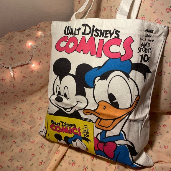 Disney | Accents | Walt Disneys Comic Tote Bag | Poshmark